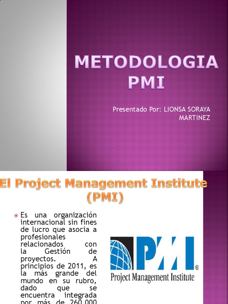 Metodologia PMI | PDF | Gestión de proyectos | Calidad (comercial)