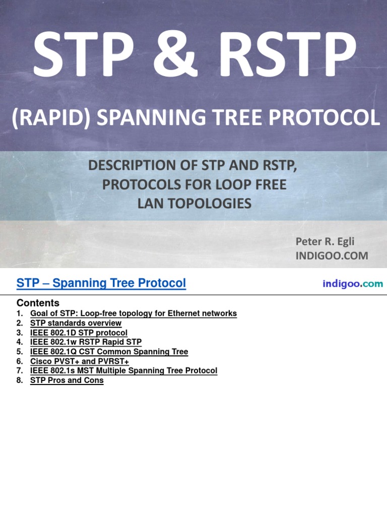 Spanning Tree Protocol (STP & RSTP) | Ethernet | Computer Network