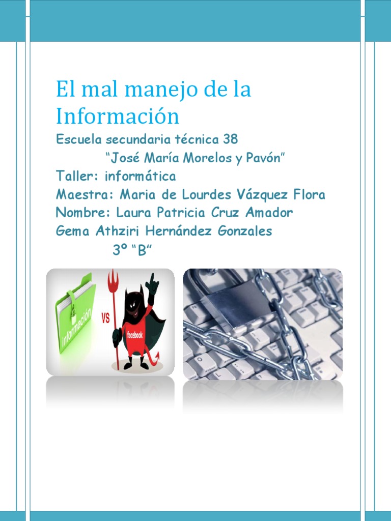 El Mal Manejo de La Informacion | PDF