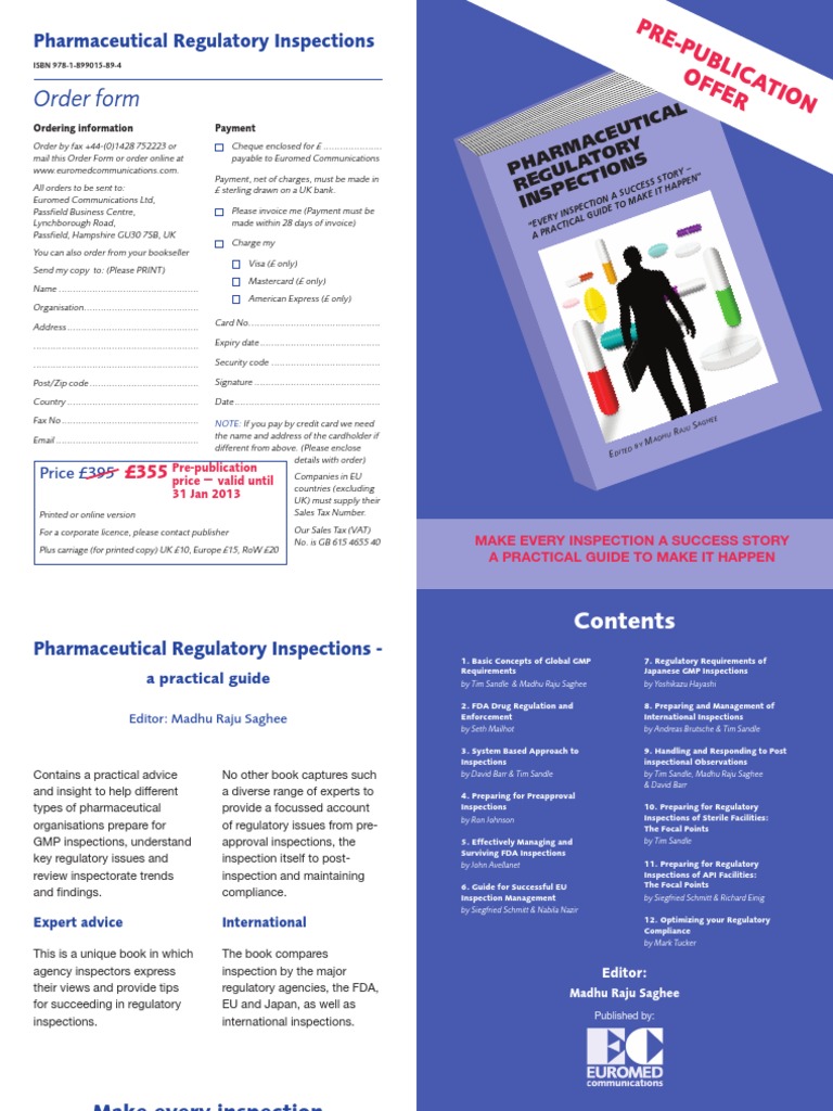 Pharmaceutical Regulatory Inspections | PDF | Service Industries | Payments