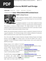 Guidelines On DP, Op, Mop, Maop, Mawp, PSV Setpoints | PDF | Pipe ...