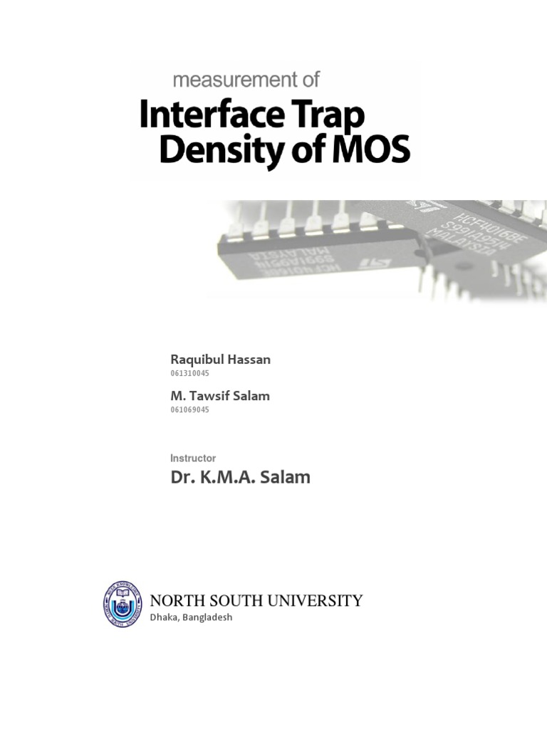 Interface Trap Density of MOS, Raquibul Hassan, Tawsif Salam, 2011 ...