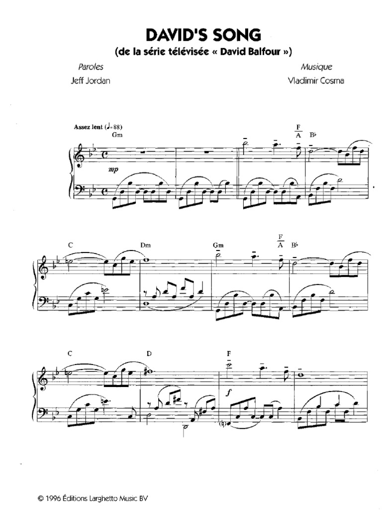 Davids Song | PDF