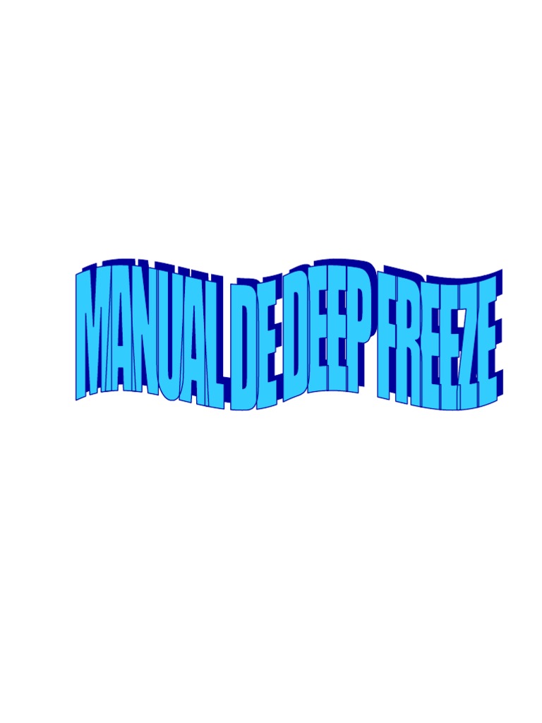 Guía de Uso de Deep Freeze para PC | PDF | Disco duro | Software