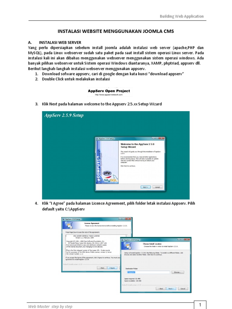 Install Web Server Menggunakan Appserv | PDF | Griya & Taman | Komputer