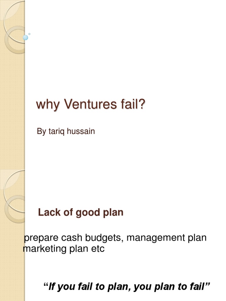 Reasons Ventures Fail | PDF | Career & Growth | Business
