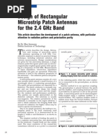 CST Patch Antenna Example | PDF