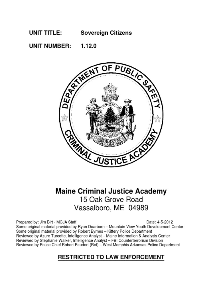 Understanding Sovereign Citizens | PDF