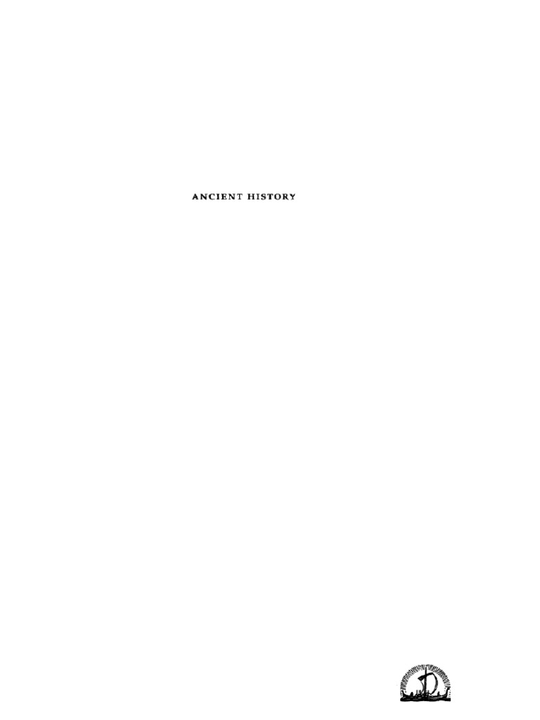 Book FINLEY M.I. Ancient History - Evidence & Models | PDF