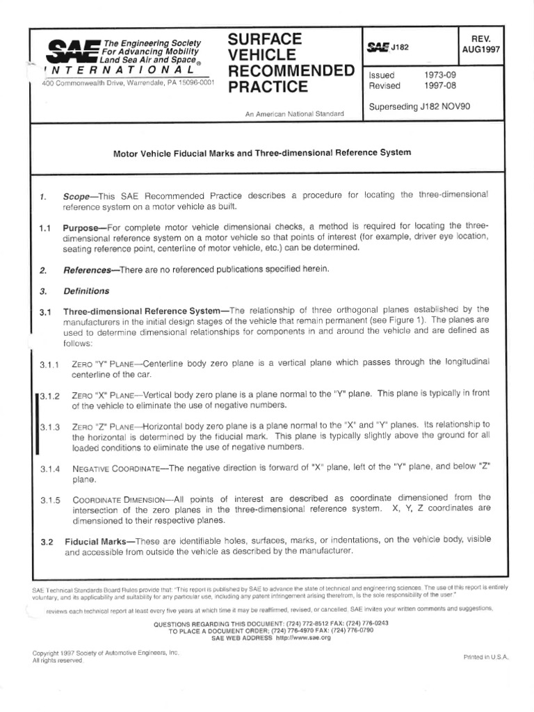 Sae J182 Aug1997 | PDF