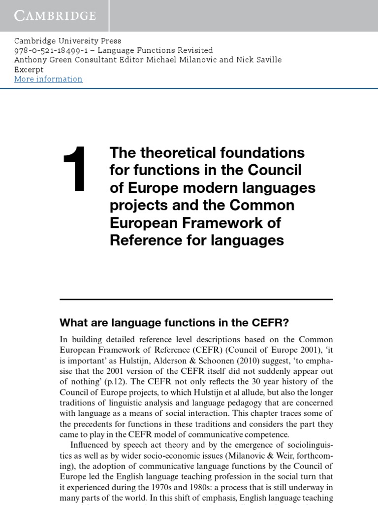 Language Functions Excerpt | PDF | Linguistics | Human Communication