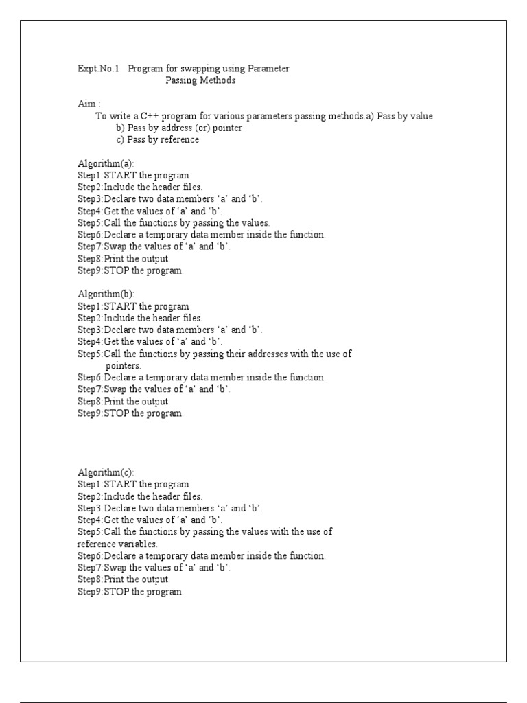 Oops Lab Manual Pdf C Programming Language Constructor Object Oriented Programming