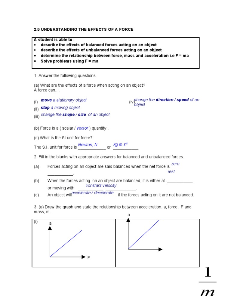 Form 4 Physics Chapter 2.5-2.9 - Teacher's | PDF | Gravity | Force