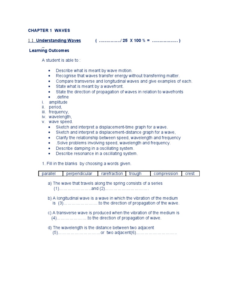 Form 5 Physics Chapter 1 - Student | PDF | Science & Mathematics
