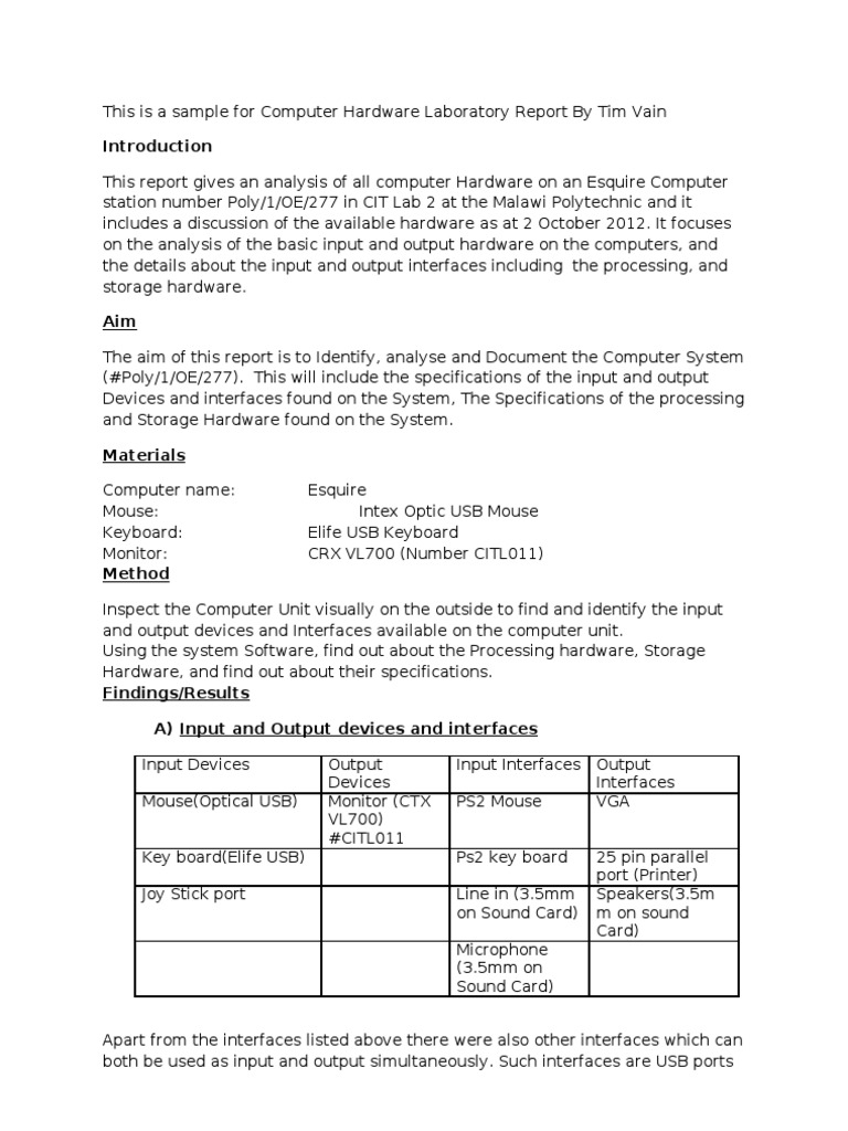 Hardware Assignment 1 | Download Free PDF | Computer Hardware | Personal Computers