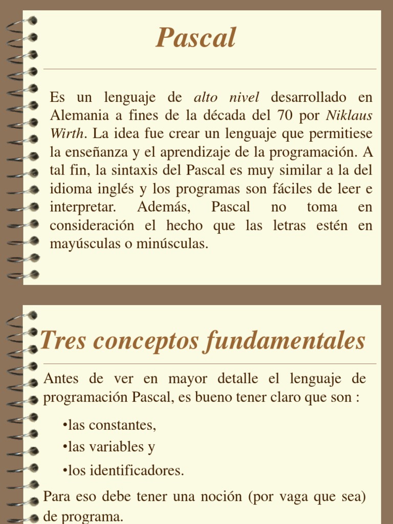 Pascal | PDF | Tipo de datos | Archivo de computadora