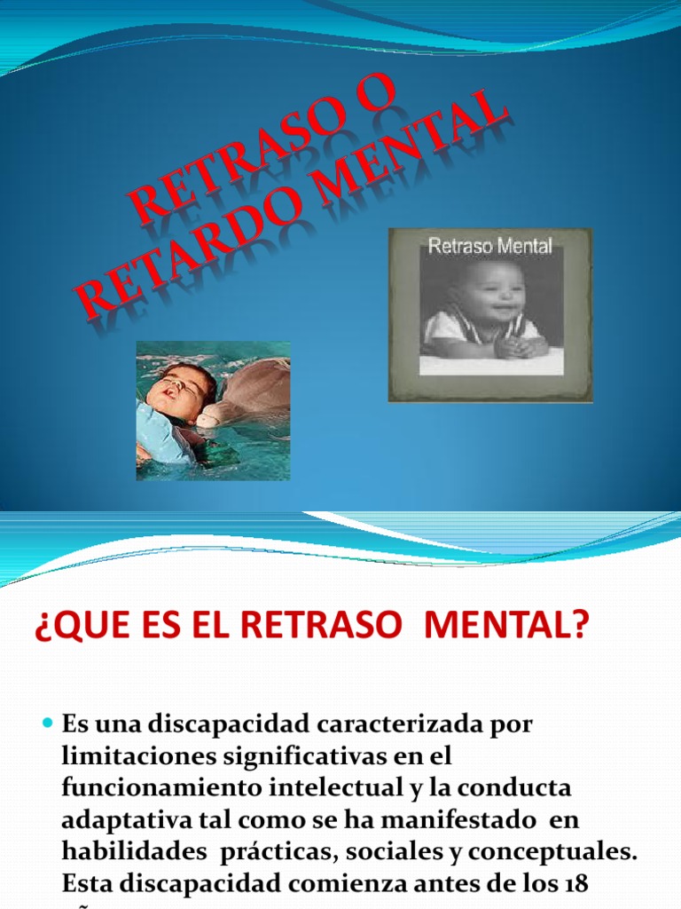 Retraso Mental | PDF | Discapacidad intelectual | Cociente de inteligencia