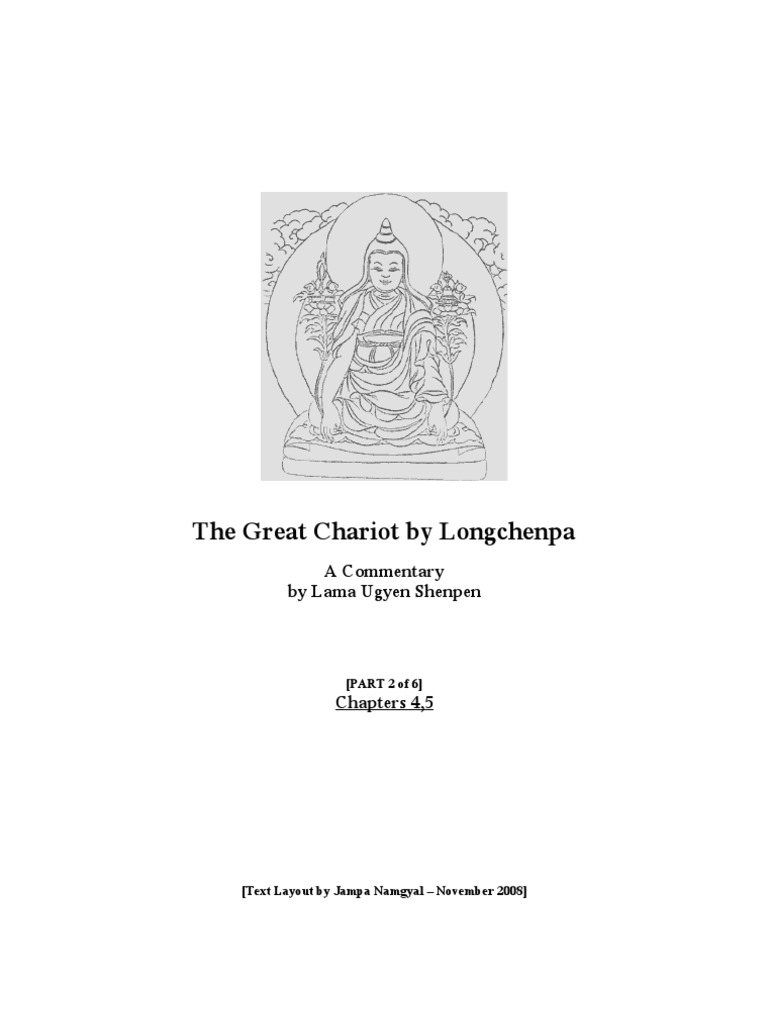 Longchenpa The Great Chariot Commentary CH 4 5 | PDF | Buddha Nature ...