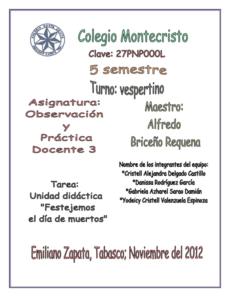 Unidad Didáctica Dia Del Muerto | PDF | Información | Mesoamérica
