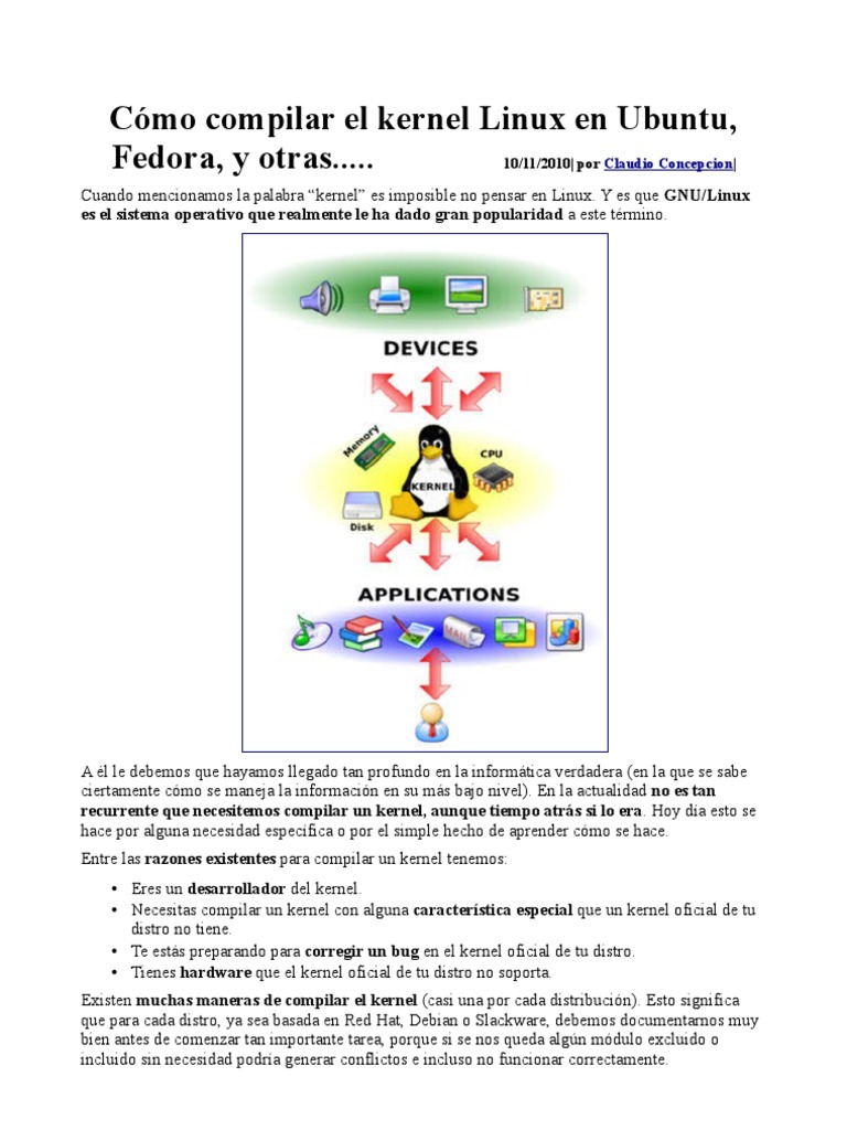 Cómo Compilar El Kernel | PDF | Distribución de Linux | Proyectos de ... Cómo Compilar El Kernel | PDF | Distribución de Linux | Proyectos de ...