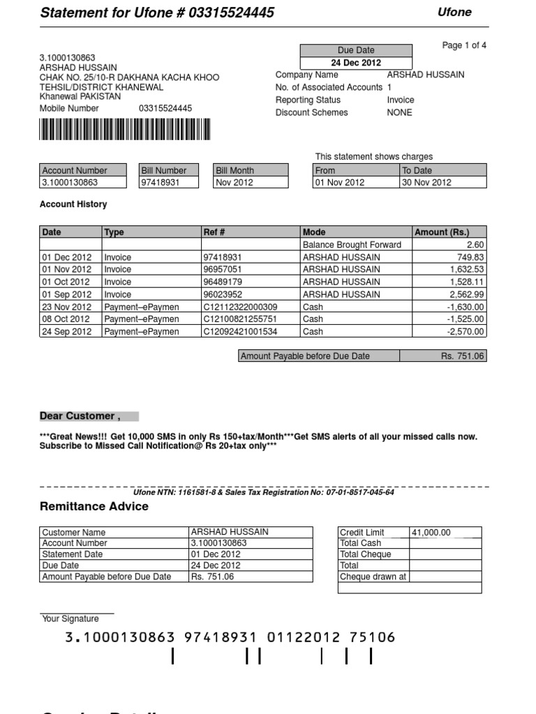 Remittance Advice: Dear Customer | PDF | Invoice | Accounting