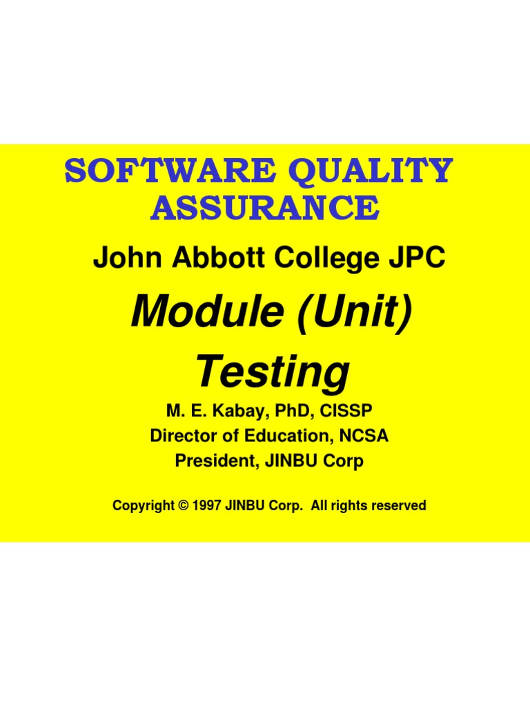 Qa 05 Module Testing | PDF | Top Down And Bottom Up Design | Debugging