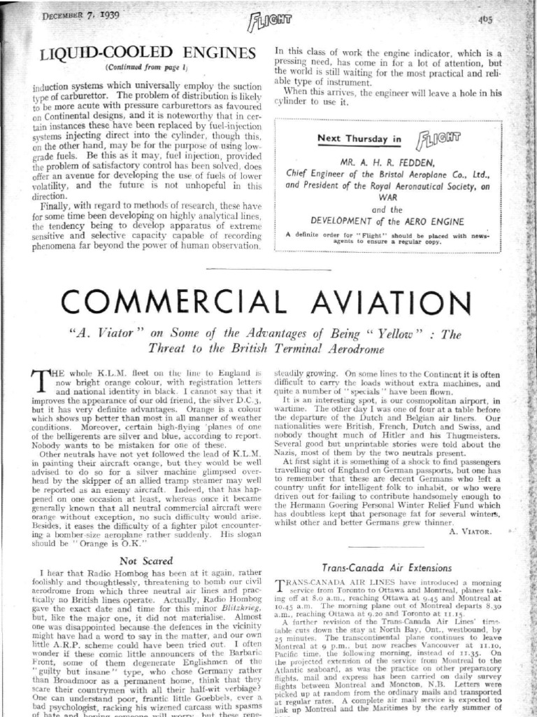 Commercial Aviation: Liquid-Cooled Engines | PDF | Carburetor | Fuel ...