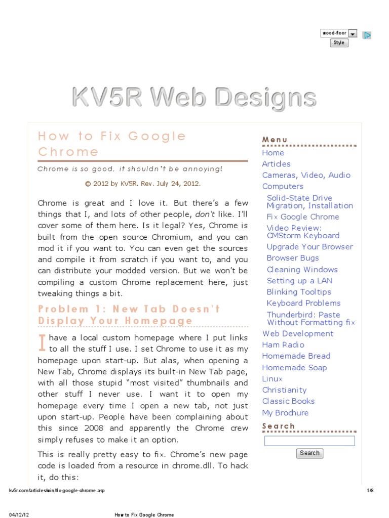 How To Fix Google Chrome | PDF | Google Chrome | Windows Registry