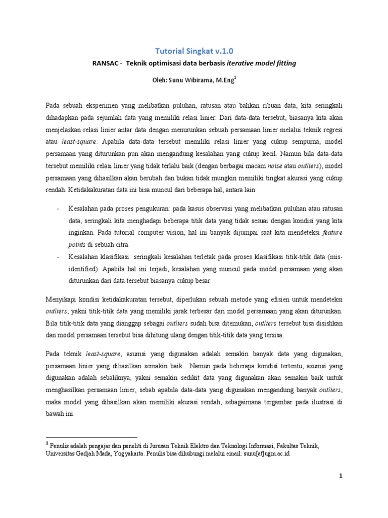 RANSAC Tutorial | PDF