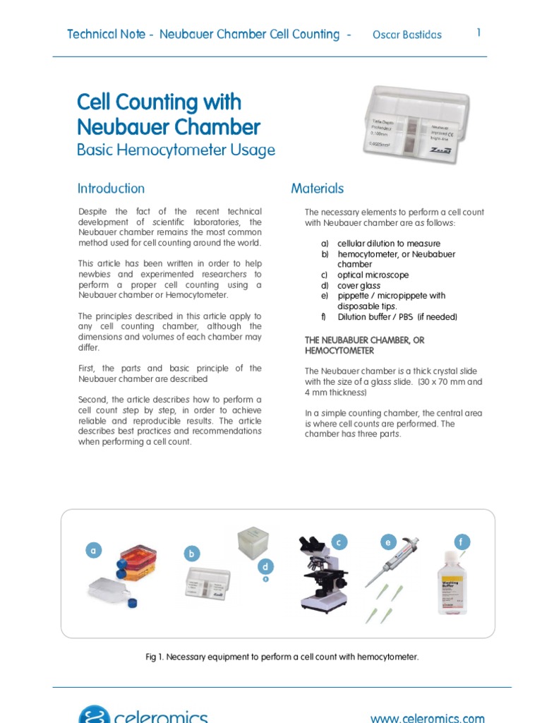Cell Counting Neubauer Chamber | PDF | Laboratories | Optics