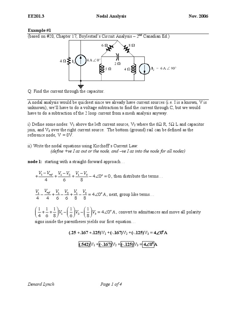 Nodal Analysis | PDF | Electrical Network | Electrical Engineering