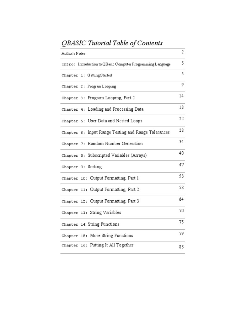 Qbasic | PDF | Control Flow | Basic Qbasic | PDF | Control Flow | Basic