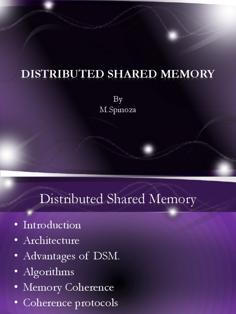 Distributed Shared Memory For Advanced Os | PDF | Distributed Computing | Operating System