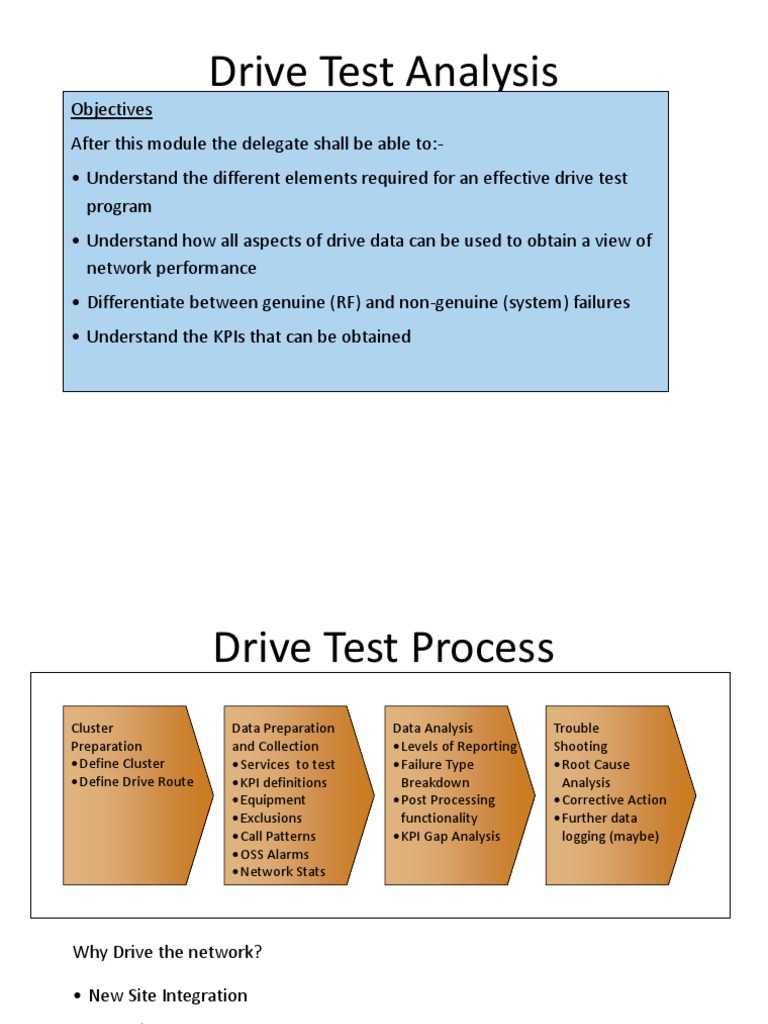 Drive Test Essentials for Engineers | PDF | Data Analysis | Mobile ...