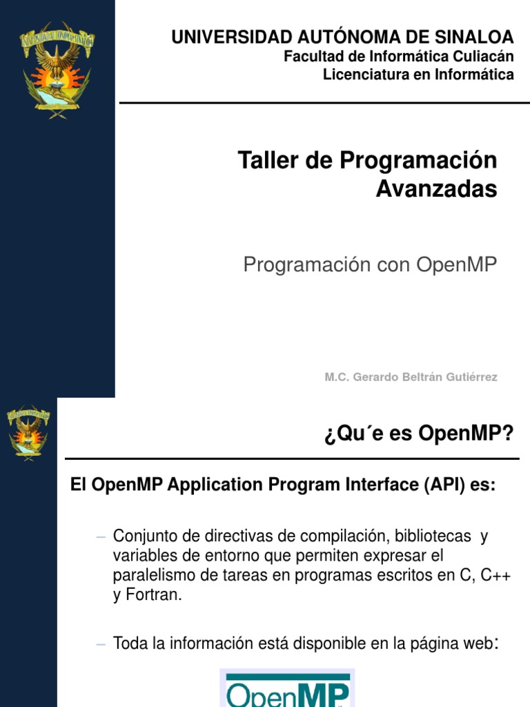 Programacion Con OpenMP PDF | PDF | Hilo (Computación) | Compilador