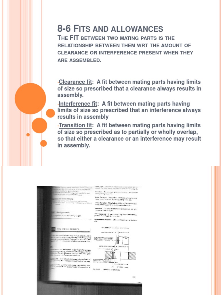 8-6 Fits and Allowances | PDF | Engineering Tolerance | Mechanical ...