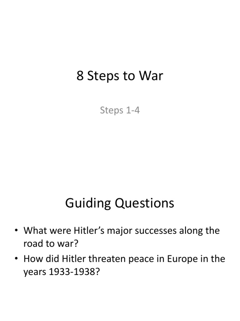 Hitler's Path to War: Key Steps Explained | PDF | Nazi Germany | Adolf ...