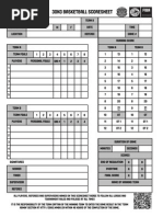 Fivb Volleyball Scoresheet | PDF | Referee | Leisure