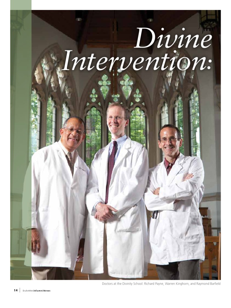 Divine Intervention: Doctors at The Divinity School: Richard Payne ...