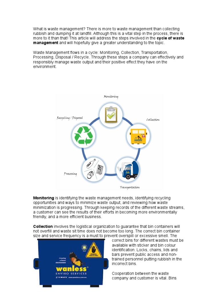 Steps in Effective Waste Management | PDF | Waste Management | Recycling