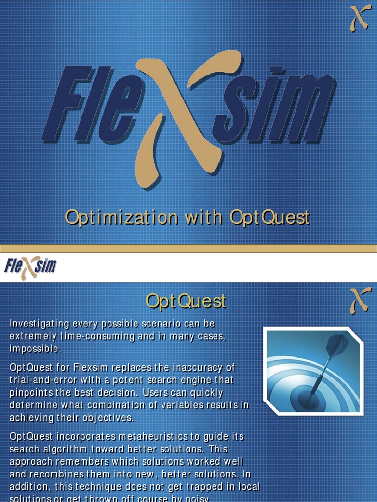 OptQuest_Optimization | Metaheuristic | Mathematical Optimization