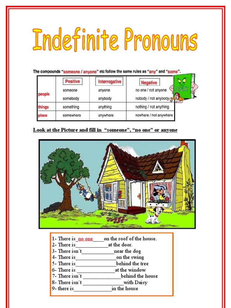 Indefinite Pronouns 1 | PDF