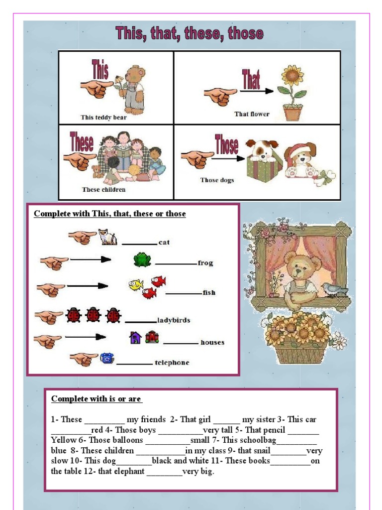 This, That, These, Those 1 | PDF | Language Arts & Discipline