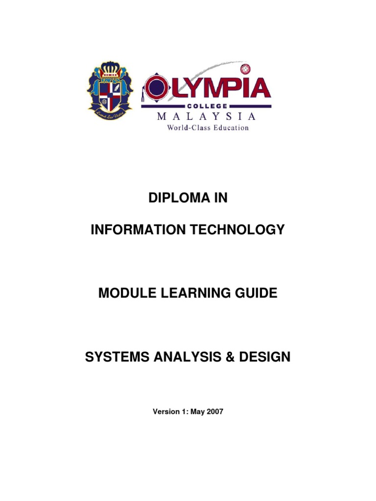 Systems Analysis And Design Ml Guide Pdf Software Development Process Systems Theory 1464