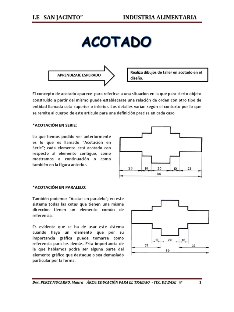Acotado Diseño 4° | PDF