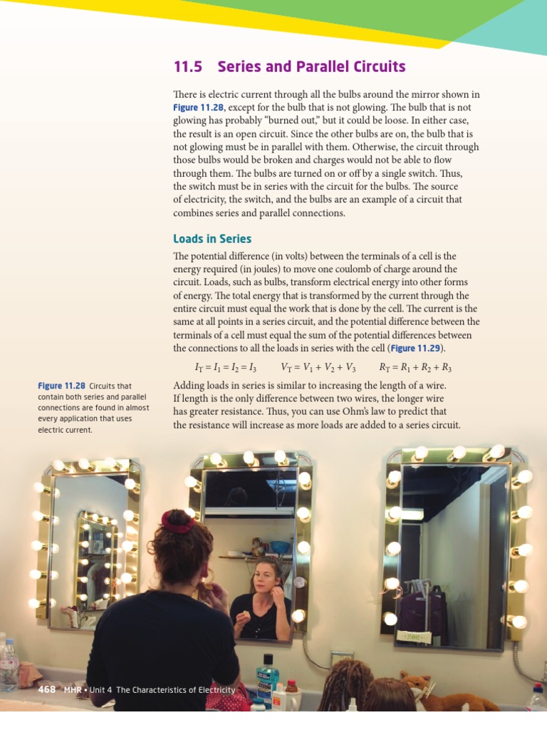ONS9 Se Ch11 Sec11 5 Page468to471 | PDF | Series And Parallel Circuits | Electric Current