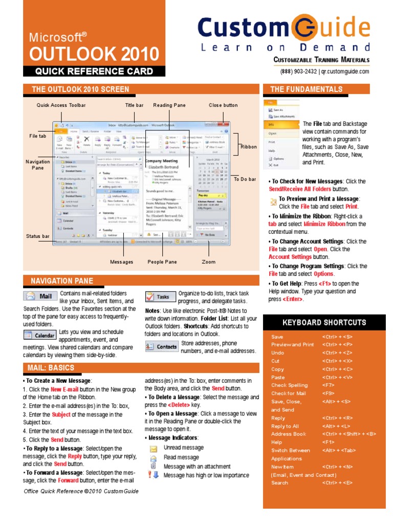 Outlook 2010 | PDF