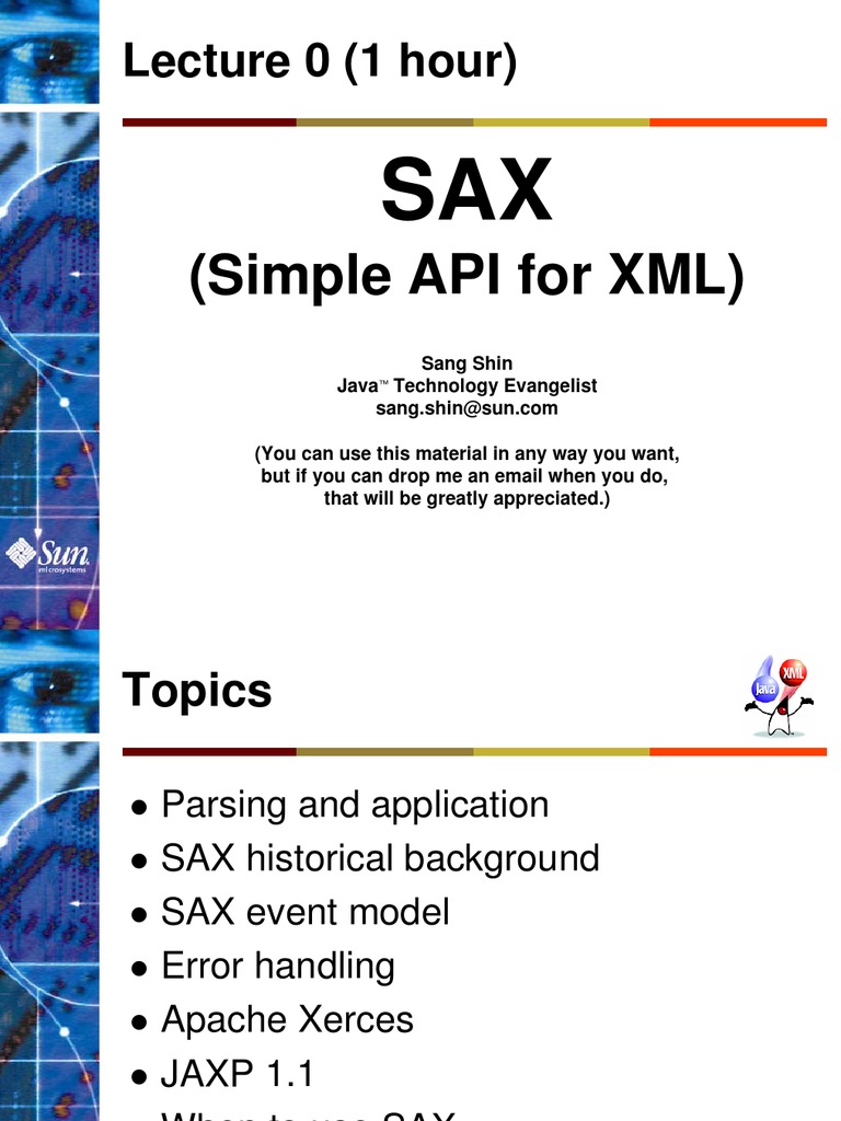 Sax Xml Xml Software Engineering