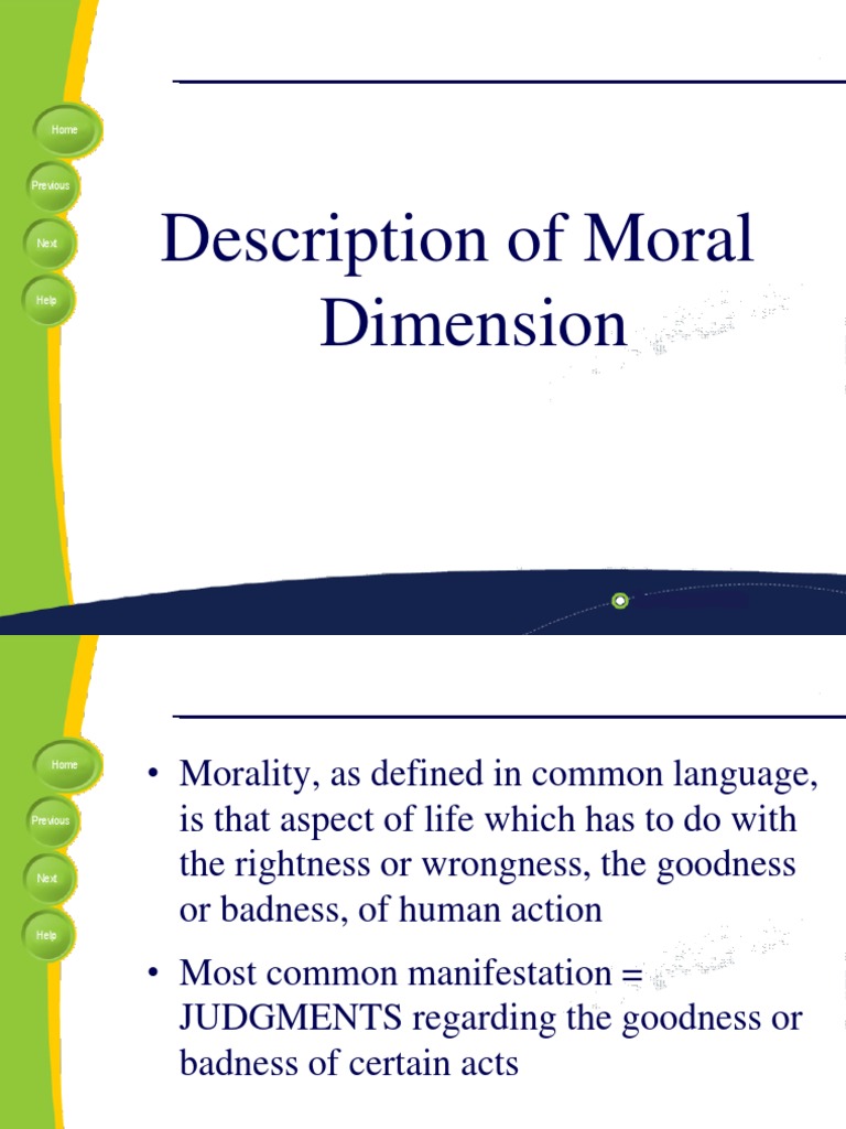Moral Description | PDF | Free Will | Good And Evil