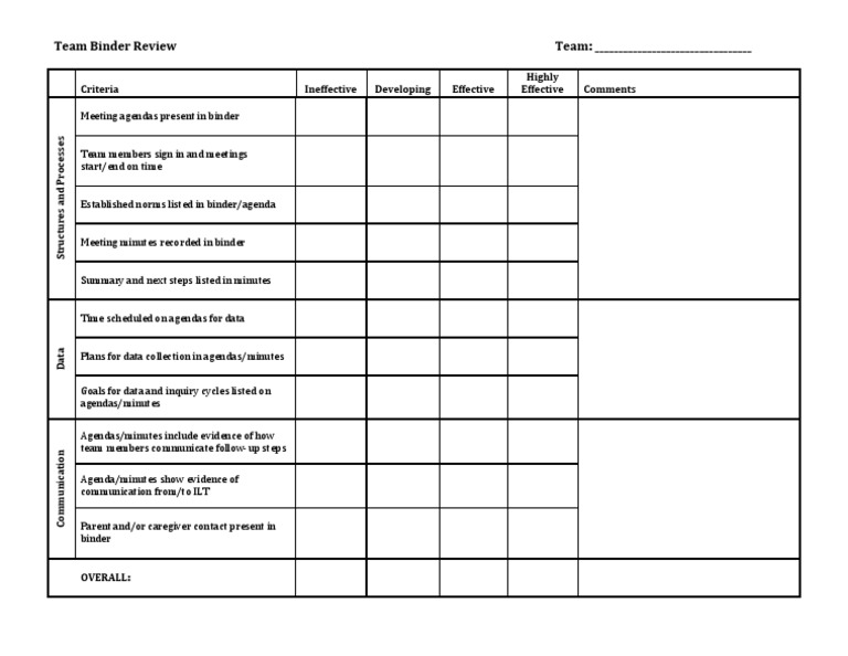 Team Binder Review | PDF | Business